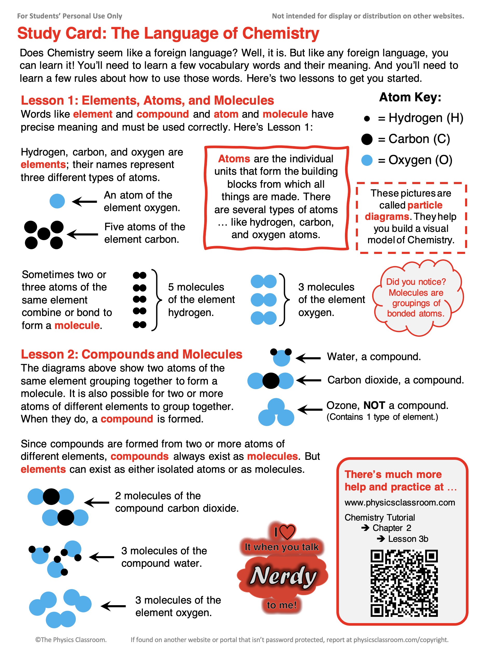 Words, Chemical Symbols & Particle Diagrams in Chemistry: Writing ...