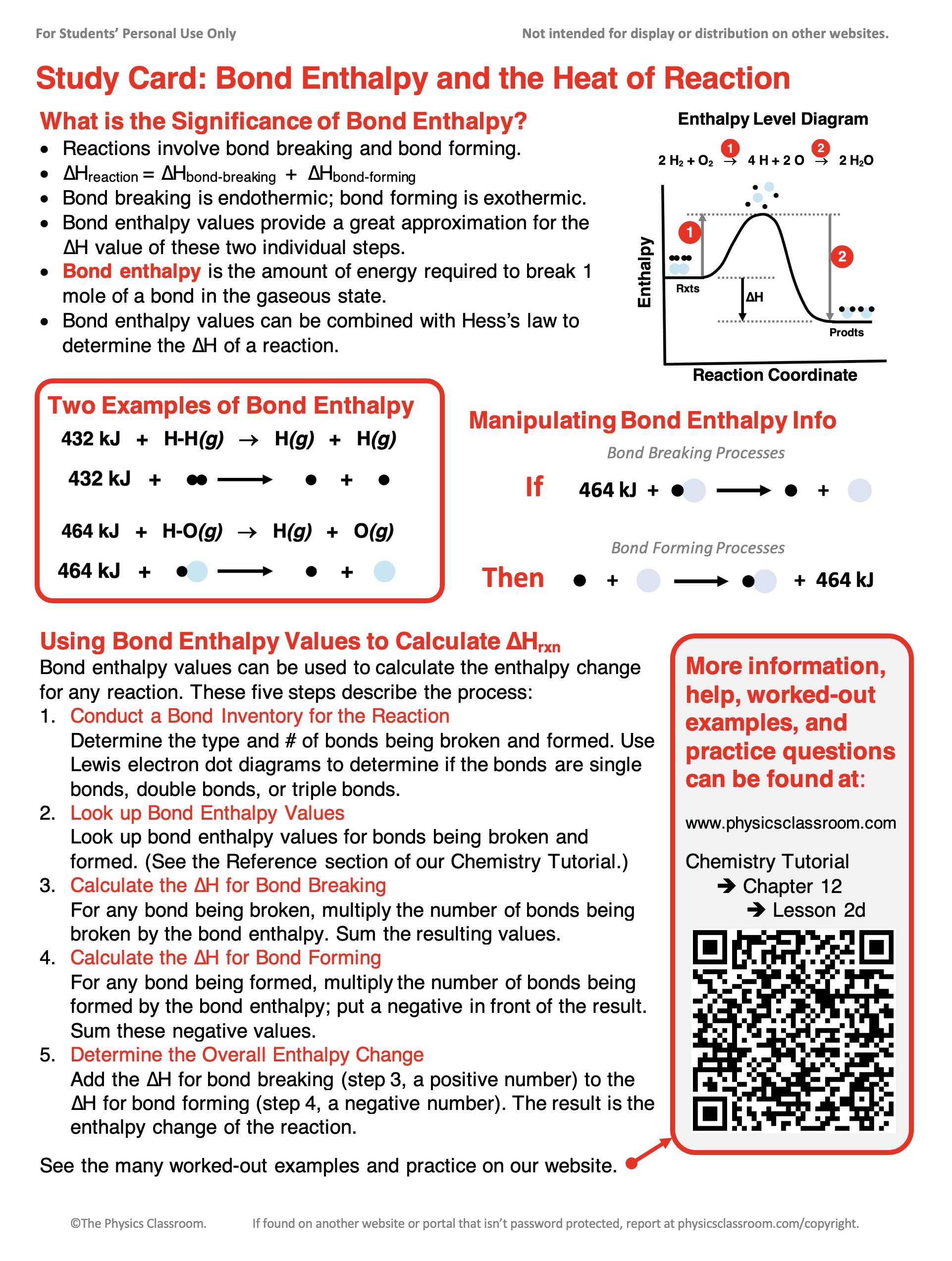 Bond Enthalpy: Calculating ΔH from Bond Breaking and Formation