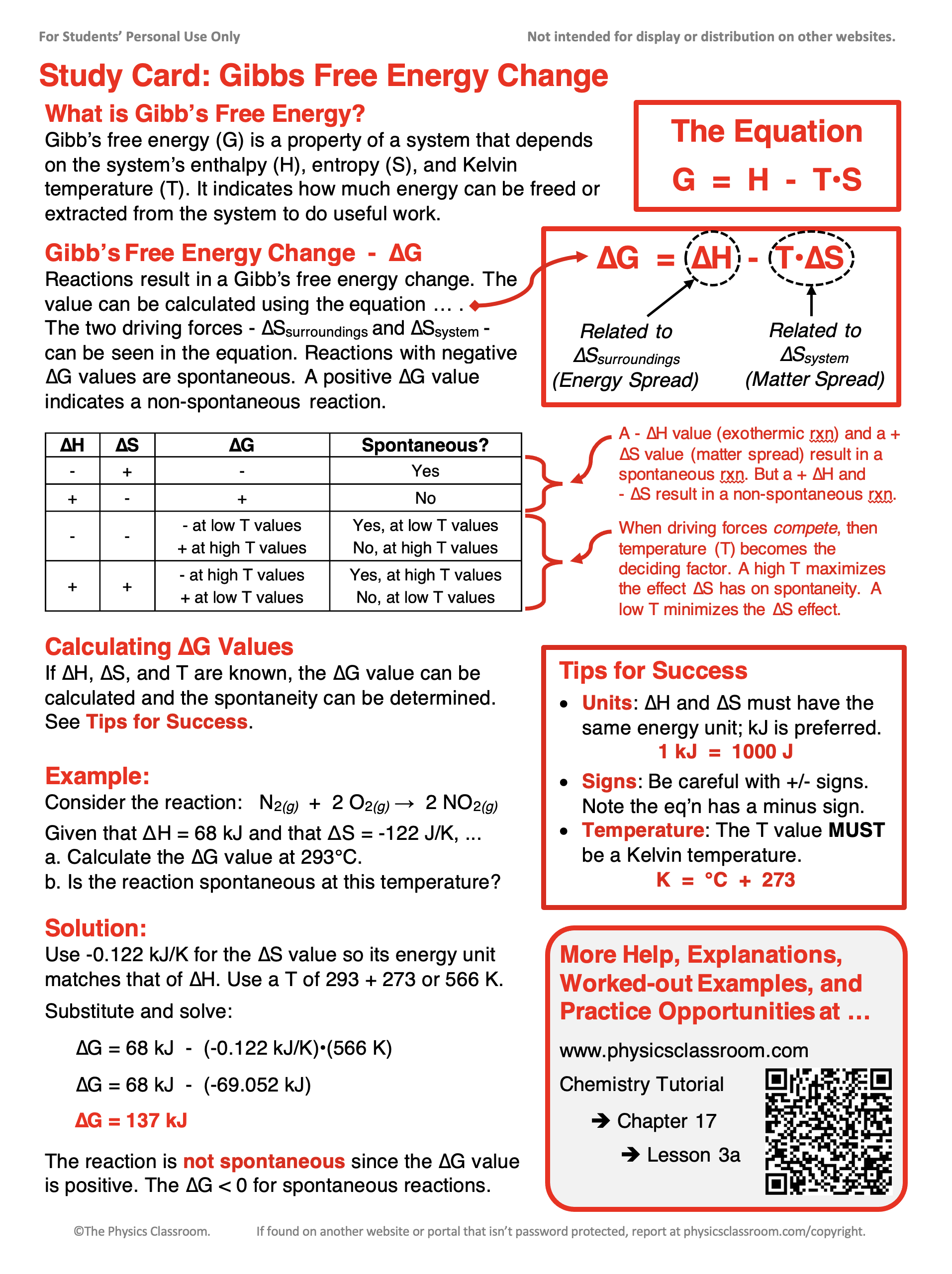 Gibbs Free Energy and Equilibrium: Connecting ΔG° and K